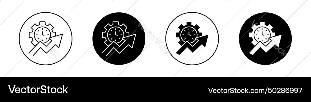 Continuous improvement icon Royalty Free Vector Image