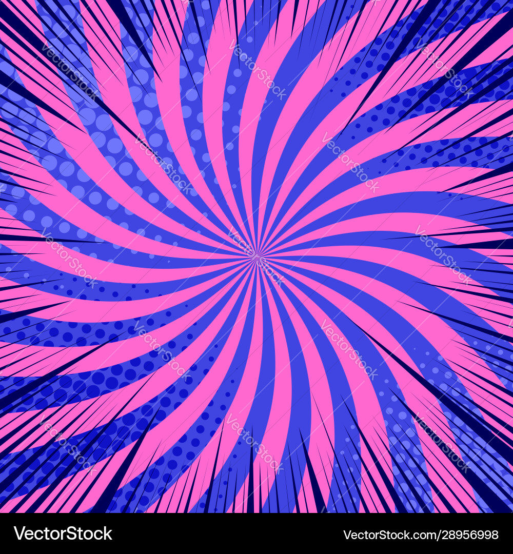 Comic abstract dynamic template Royalty Free Vector Image