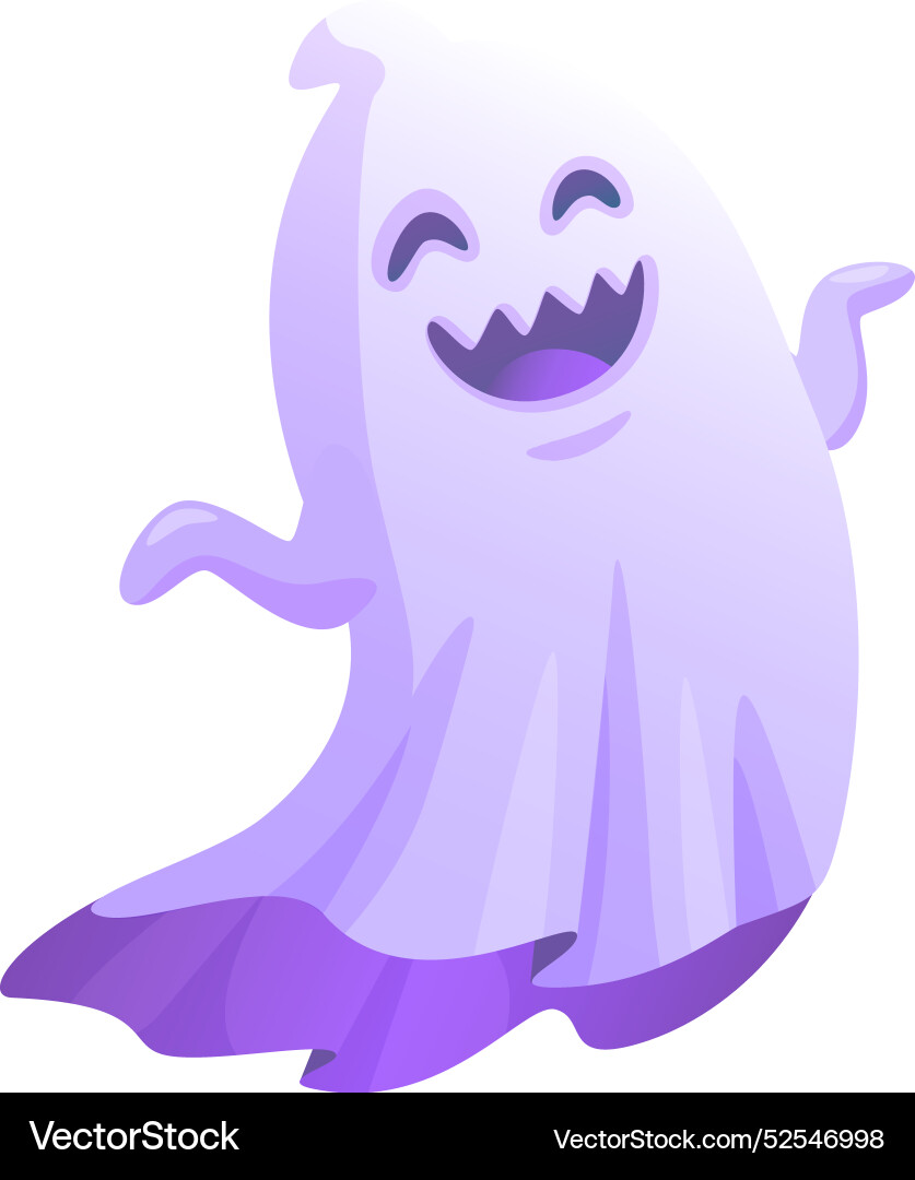 Laughing ghost halloween party spirit Royalty Free Vector