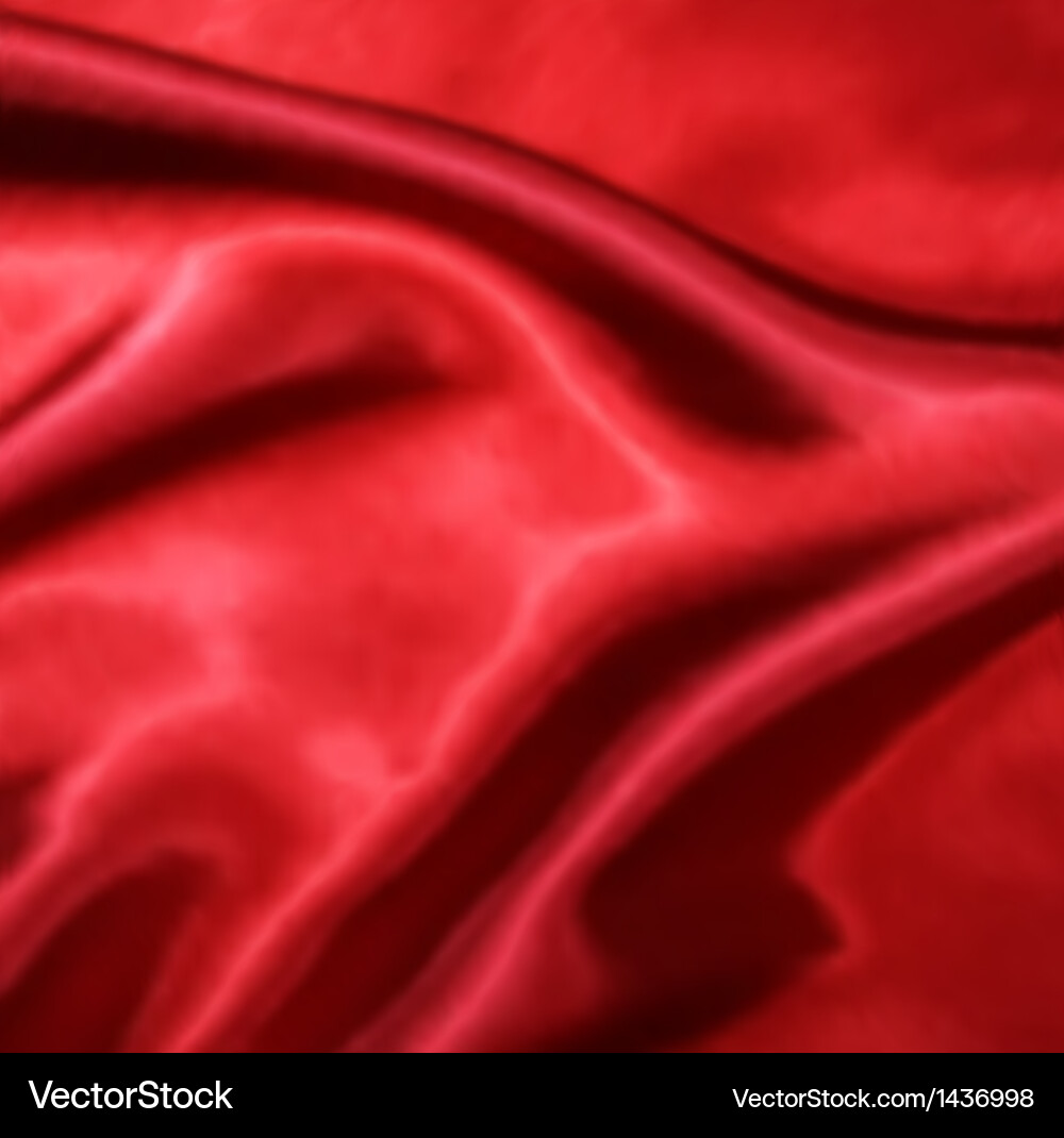 Red silk fabric texture Royalty Free Vector Image
