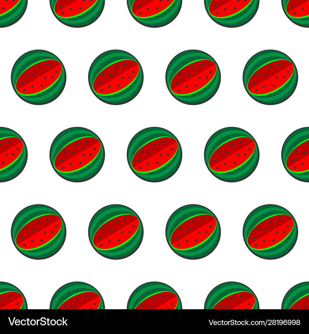 Seamless watermelon pattern Royalty Free Vector Image