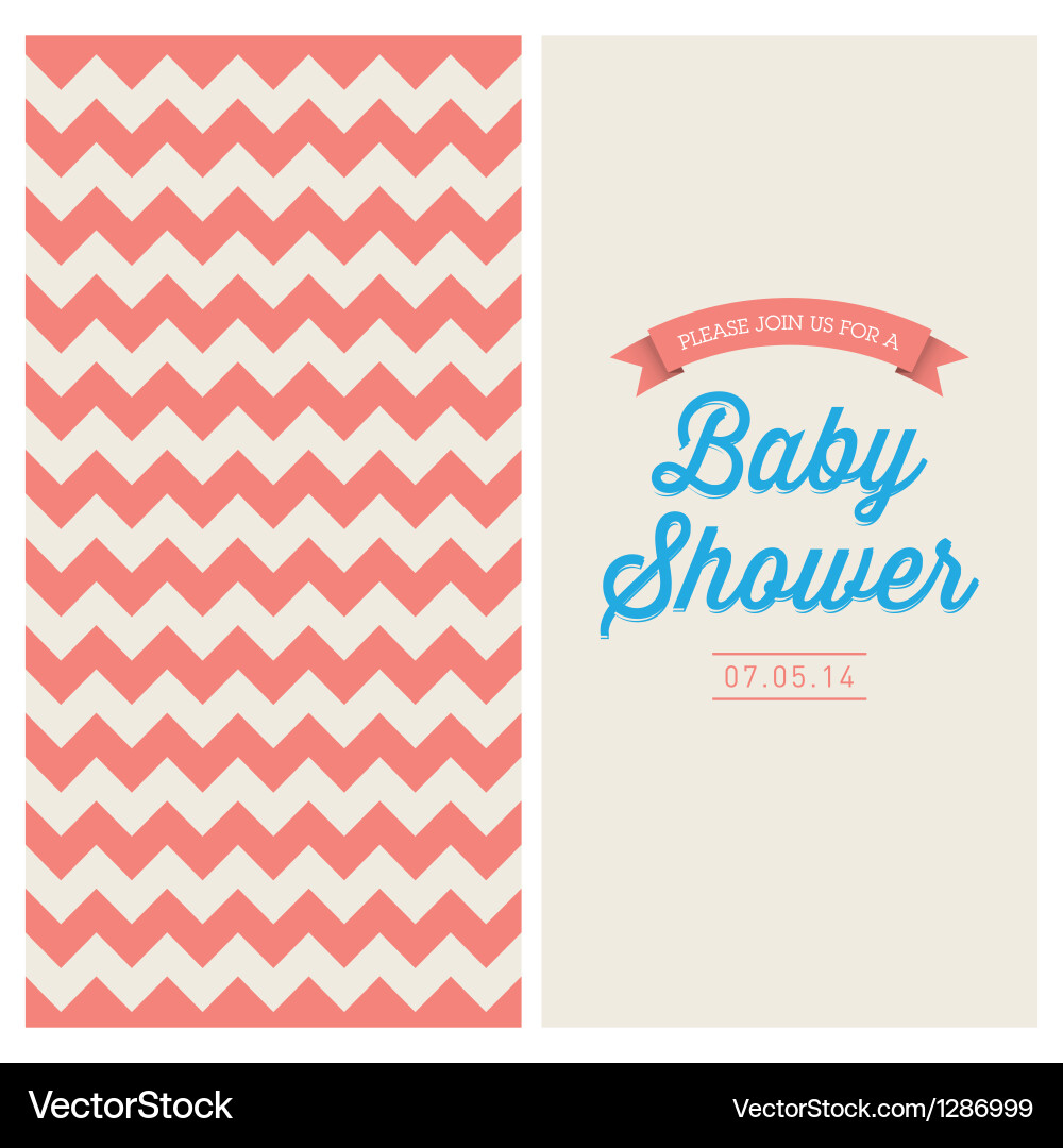 Chevron Stripe Baby Shower Trendy Chevron Foil Baby Shower Invitations