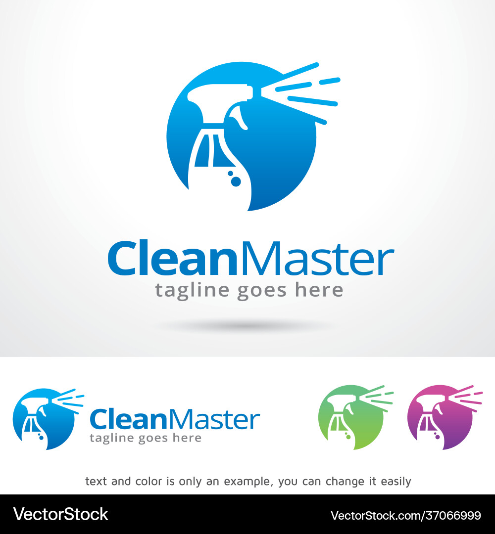 Clean logo template Royalty Free Vector Image - VectorStock