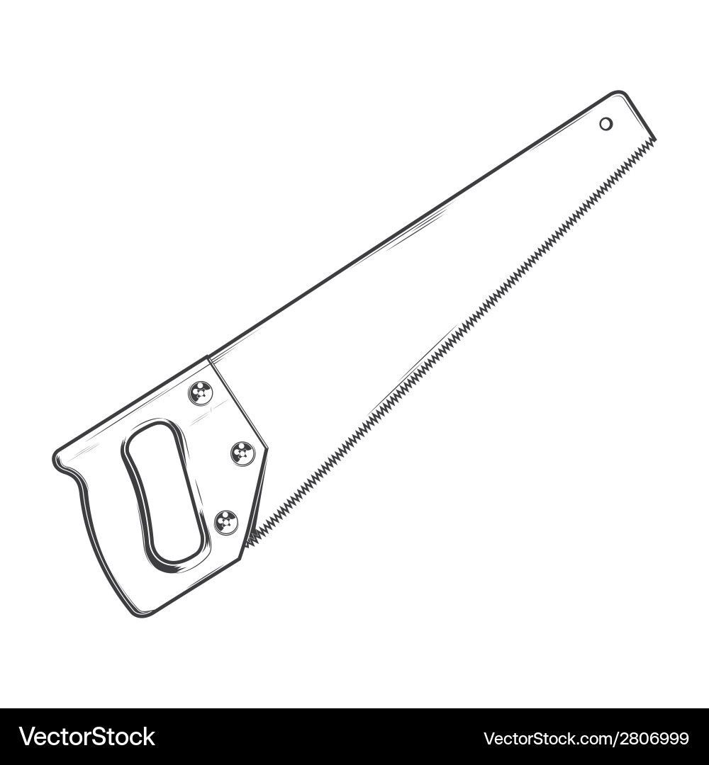 Handsaw Royalty Free Vector Image - VectorStock