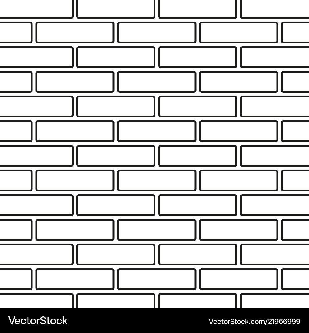 Brick Wall Drawing Black And White Brick Wall Black And White Vector
