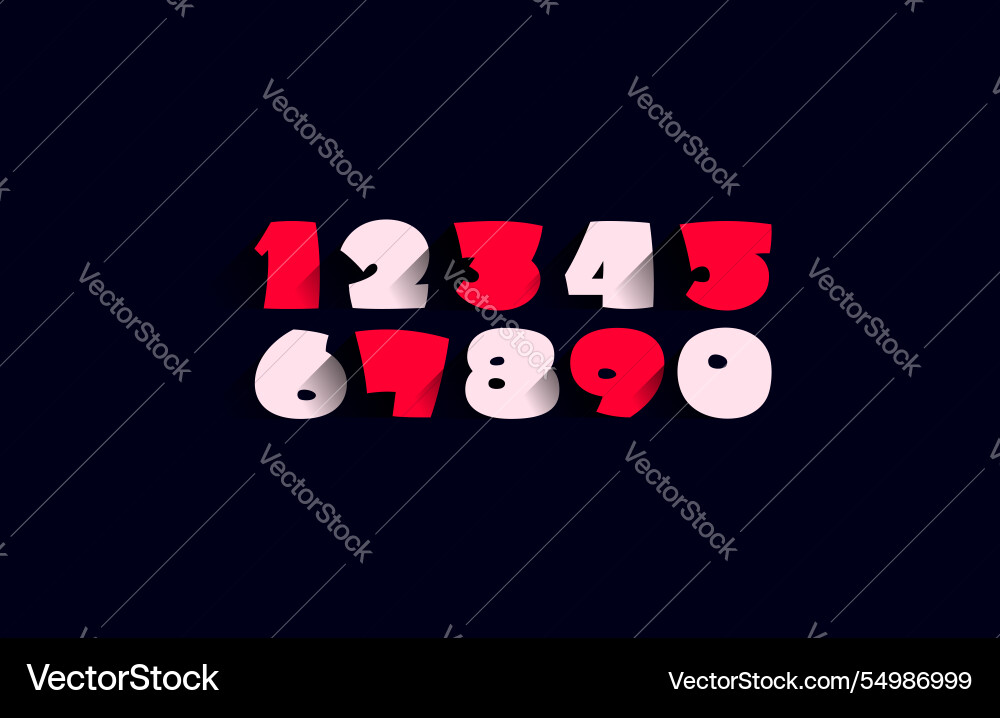 Multi-colored font for your logo design Royalty Free Vector