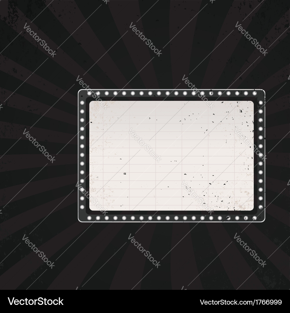 Retro cinema sign 1 Royalty Free Vector Image - VectorStock