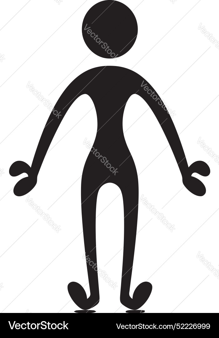 Scribble style monochrome doodle logo Royalty Free Vector