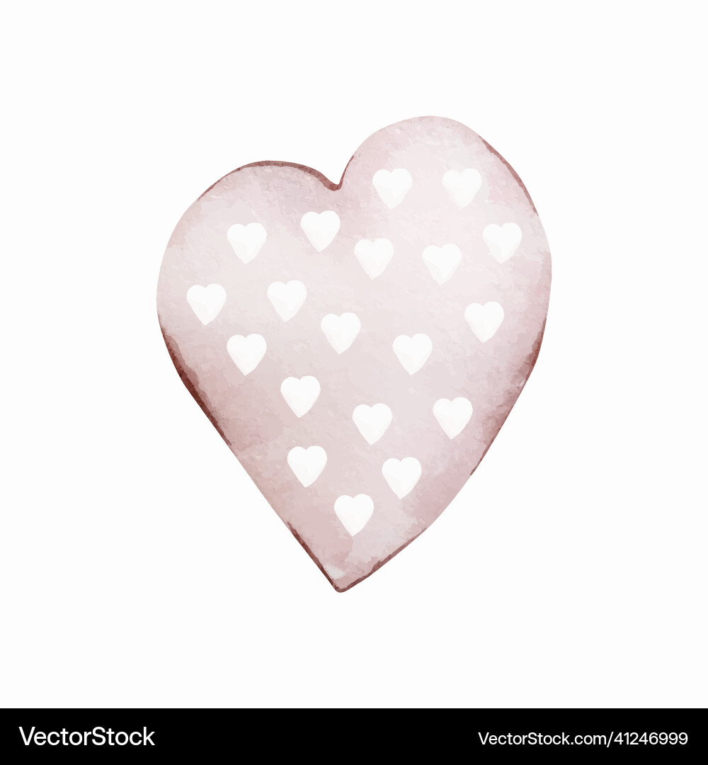 Valentines day tender beige heart Royalty Free Vector Image