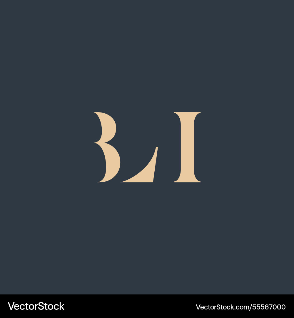 Bli abstract letter logo Royalty Free Vector Image