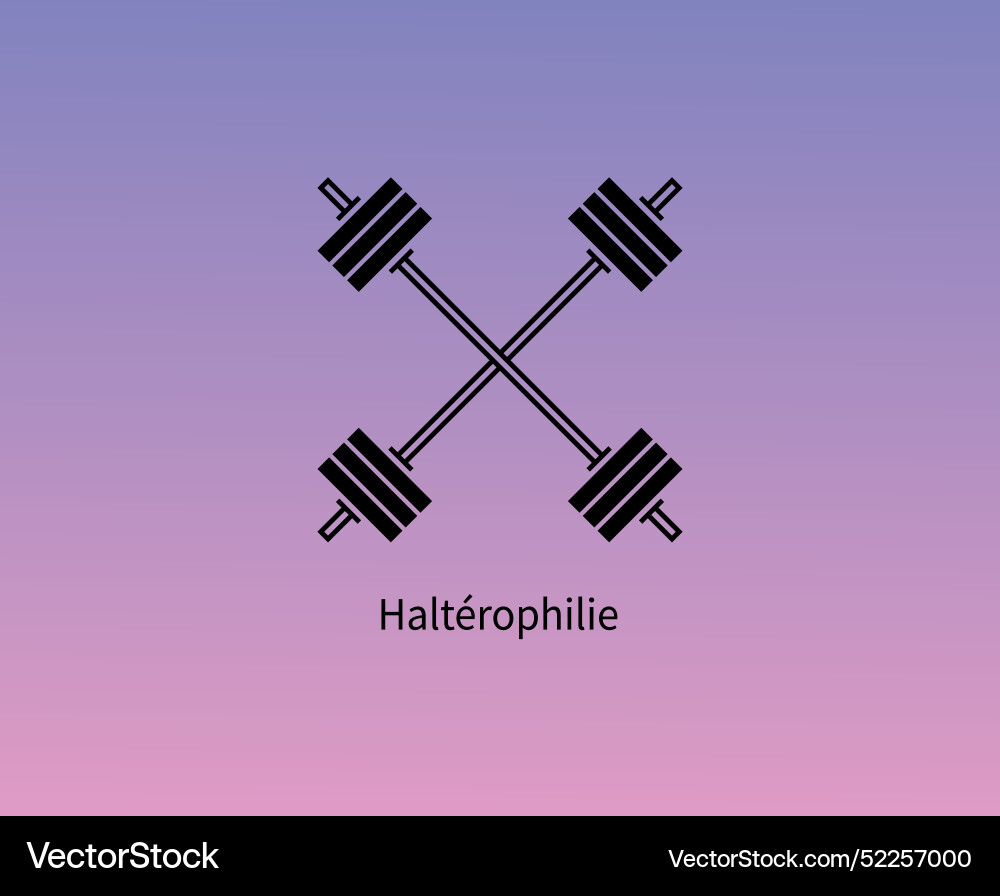 Halterophilie pictogram olympics games paris 2024 Vector Image