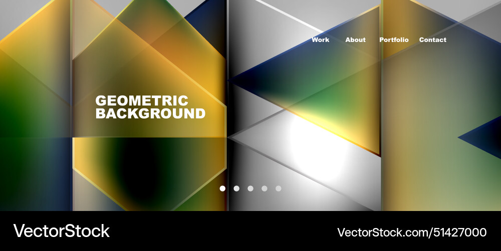 Metal triangles with colorful bright Royalty Free Vector