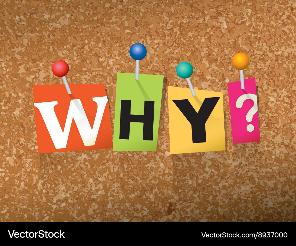 Why concept Royalty Free Vector Image - VectorStock