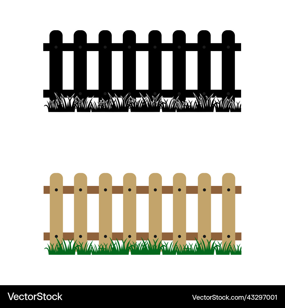 Garden fencing Royalty Free Vector Image - VectorStock