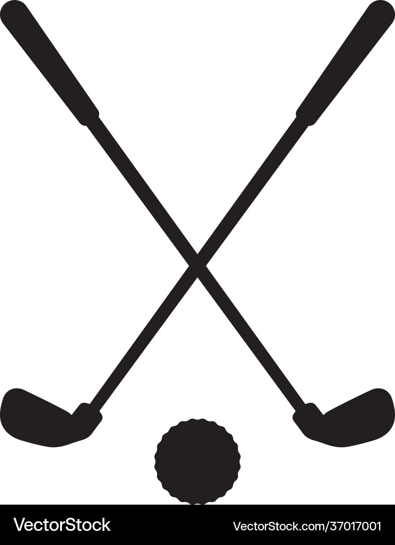 Golf symbol Royalty Free Vector Image - VectorStock