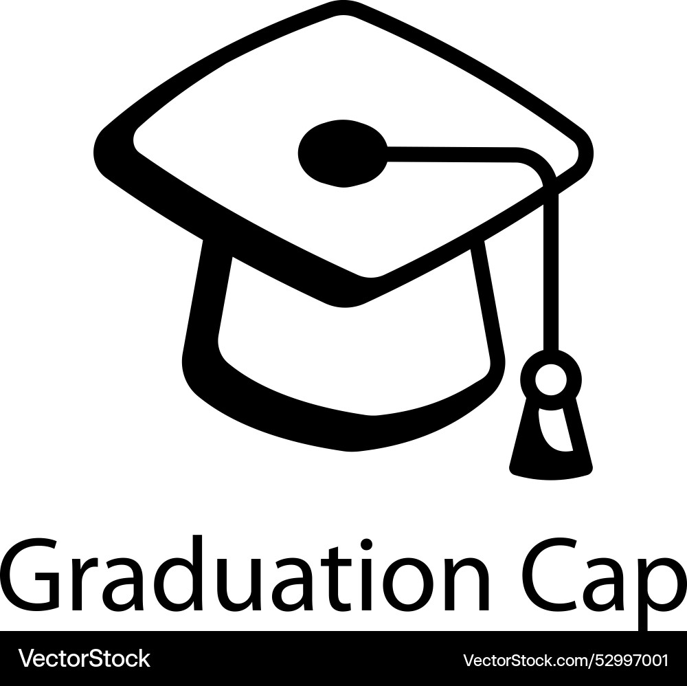Graduation cap Royalty Free Vector Image - VectorStock