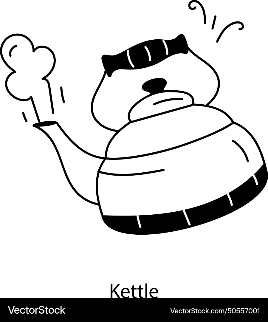 Kettle Royalty Free Vector Image - VectorStock