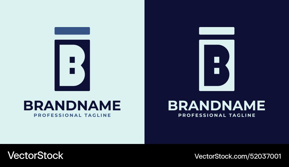 Letters ib monogram logo suitable for any Vector Image