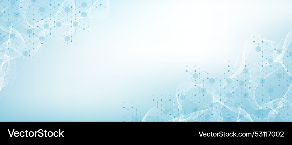 Abstract biology and pharmaceutical technology Vector Image