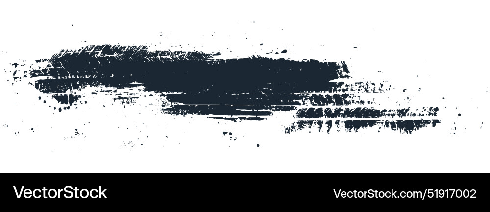 Dirt track from the car wheel protector Royalty Free Vector