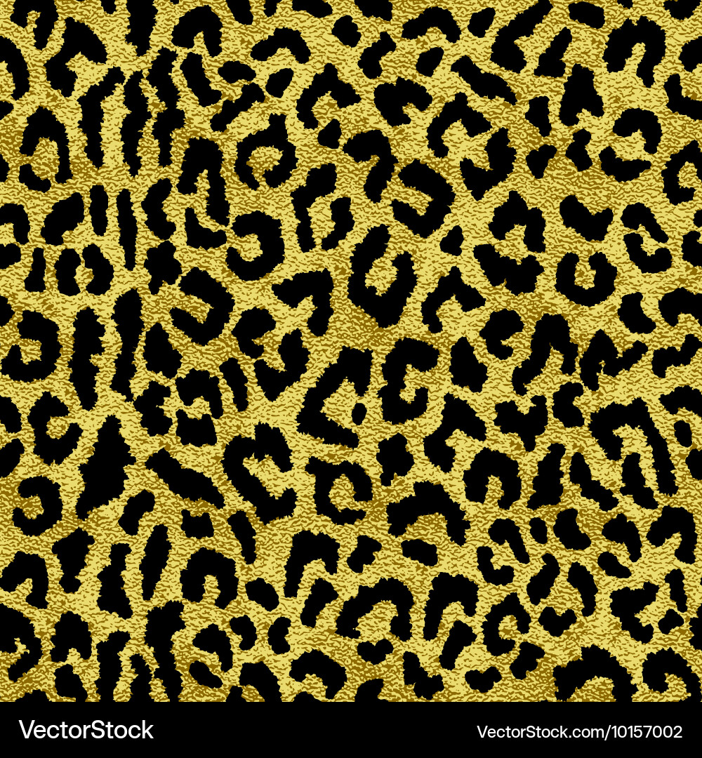 Gold leopard pattern Royalty Free Vector Image