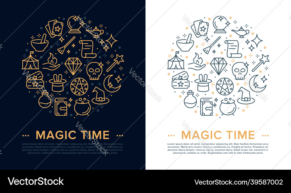 Infographic magic icon Royalty Free Vector Image