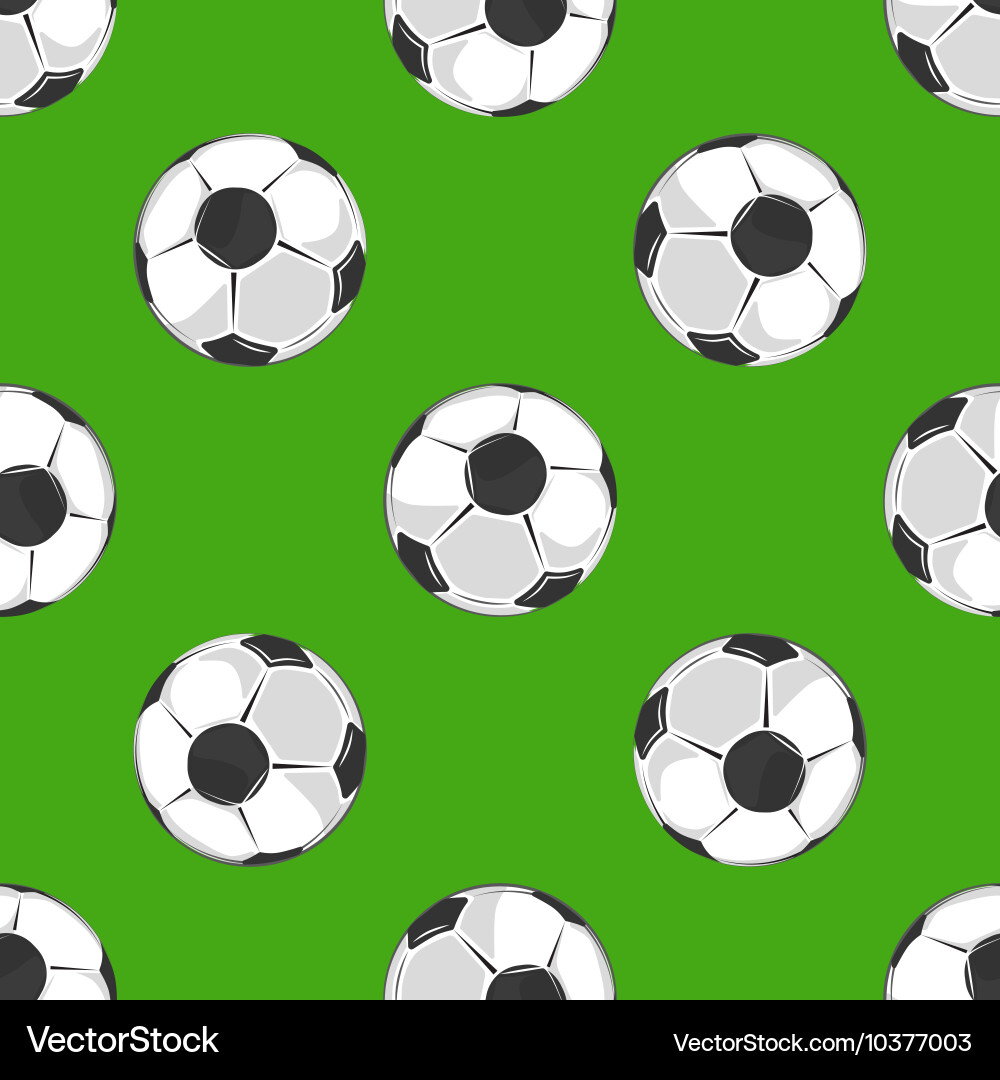 Soccer ball pattern background Royalty Free Vector Image
