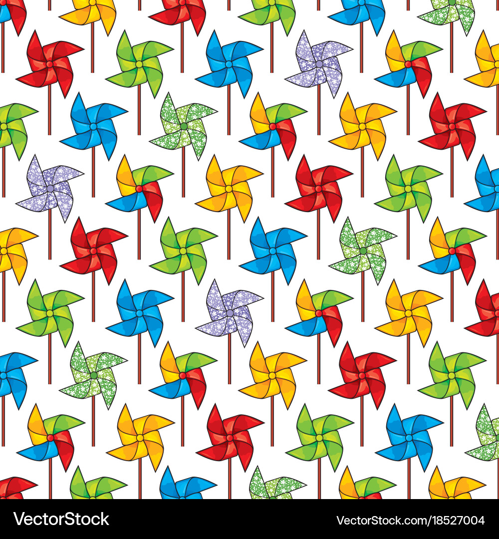 Background pattern with pinwheel Royalty Free Vector Image