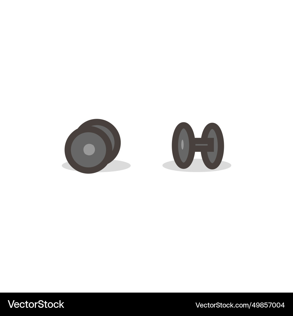 Dumbbell icon logo Royalty Free Vector Image - VectorStock