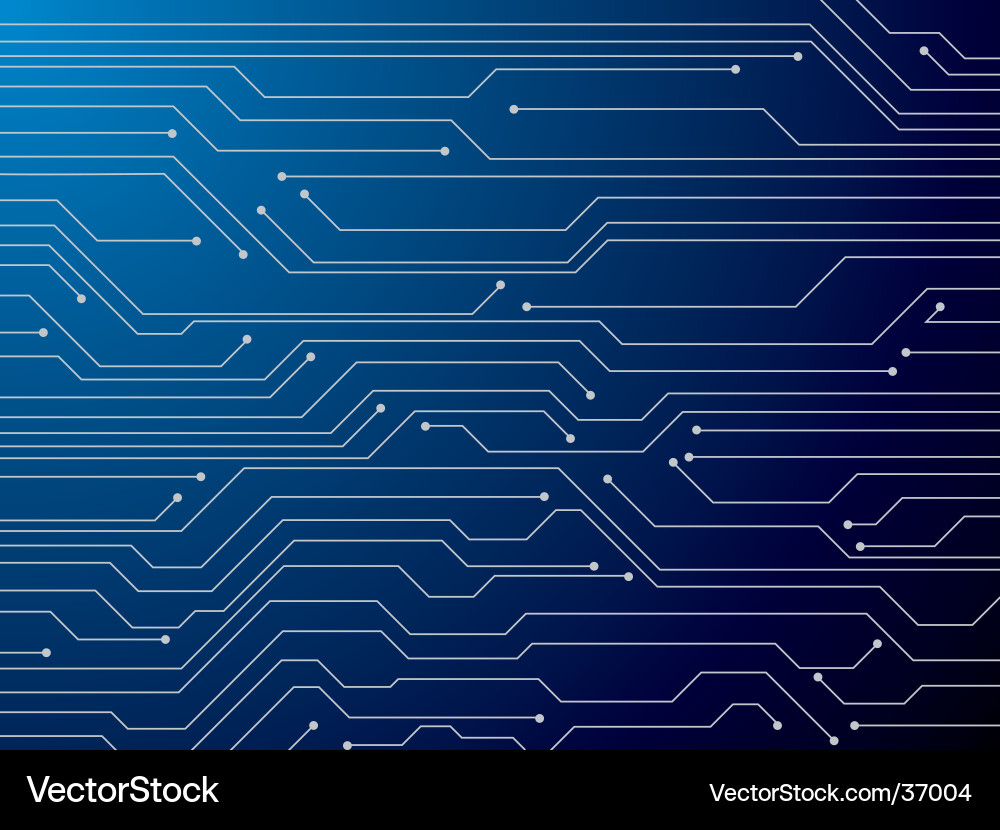 Electronic Circuit Board Royalty Free Vector Image