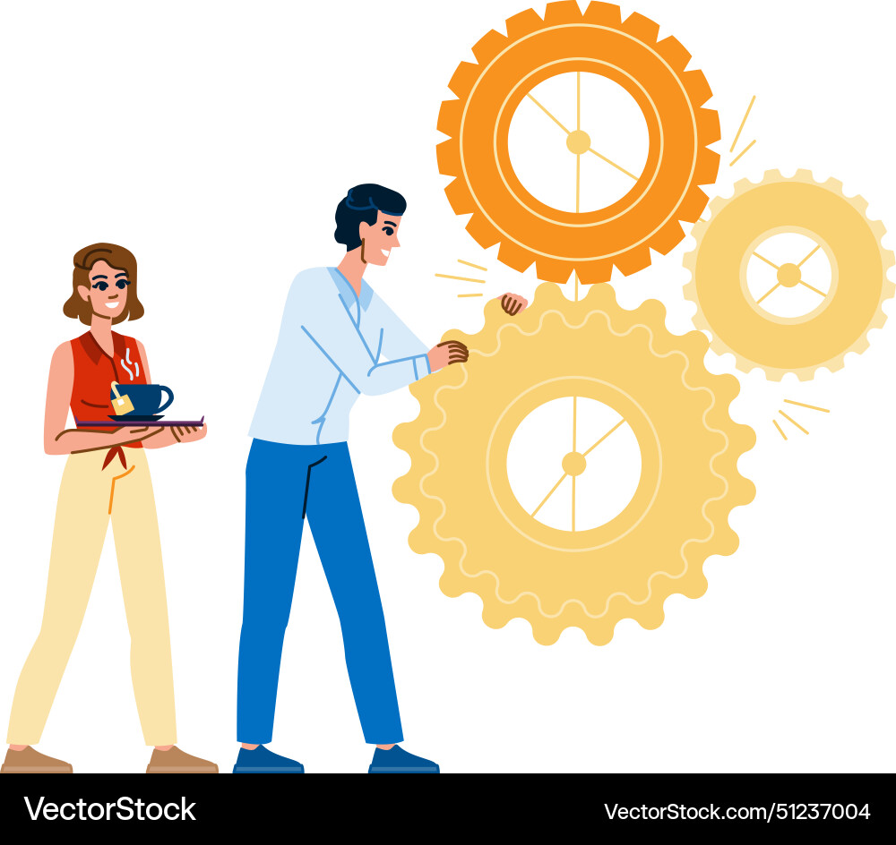 Partnership stakeholder relations Royalty Free Vector Image