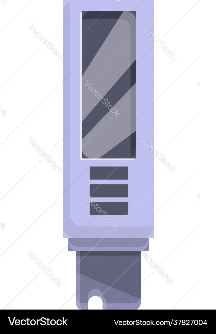 Ph meter chemical icon cartoon style Royalty Free Vector