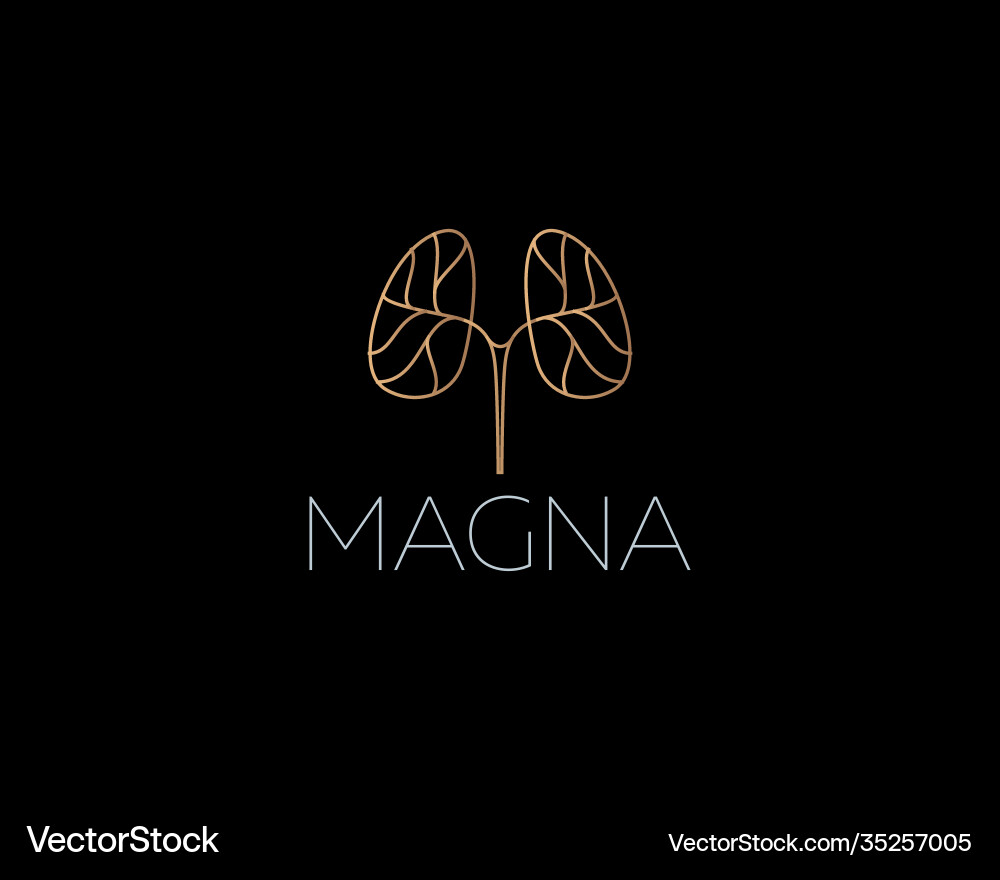 Abstract lungs tree leaves plant logo Royalty Free Vector