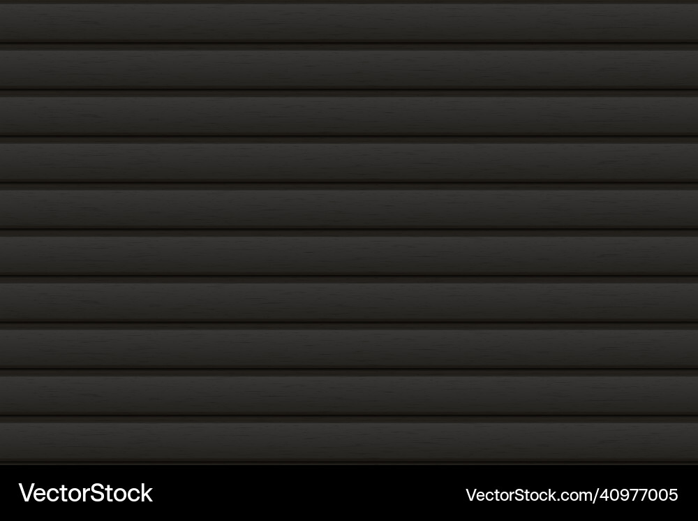 Black plastic metal or wooden seamless siding Vector Image