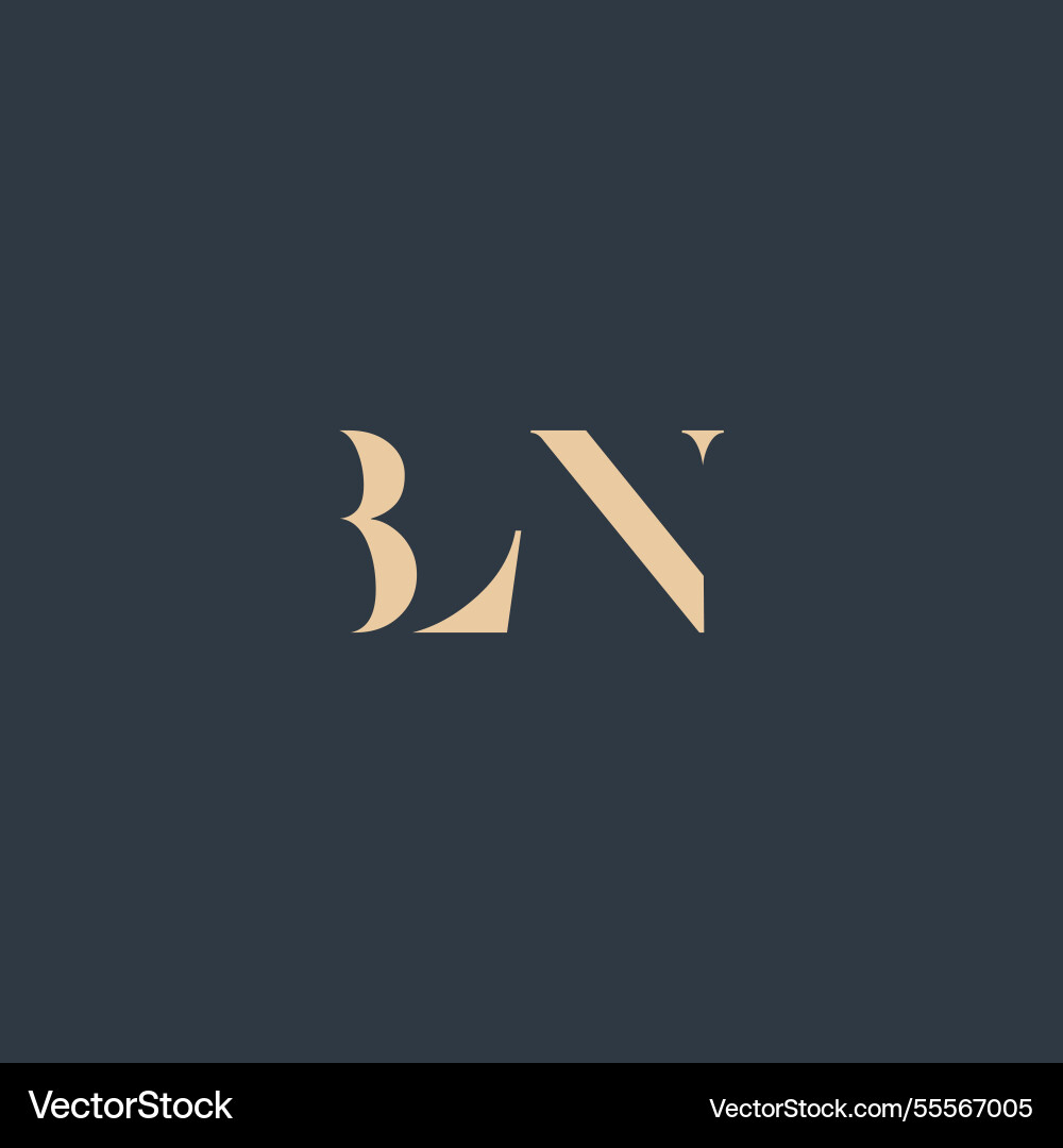 Bln abstract letter logo Royalty Free Vector Image