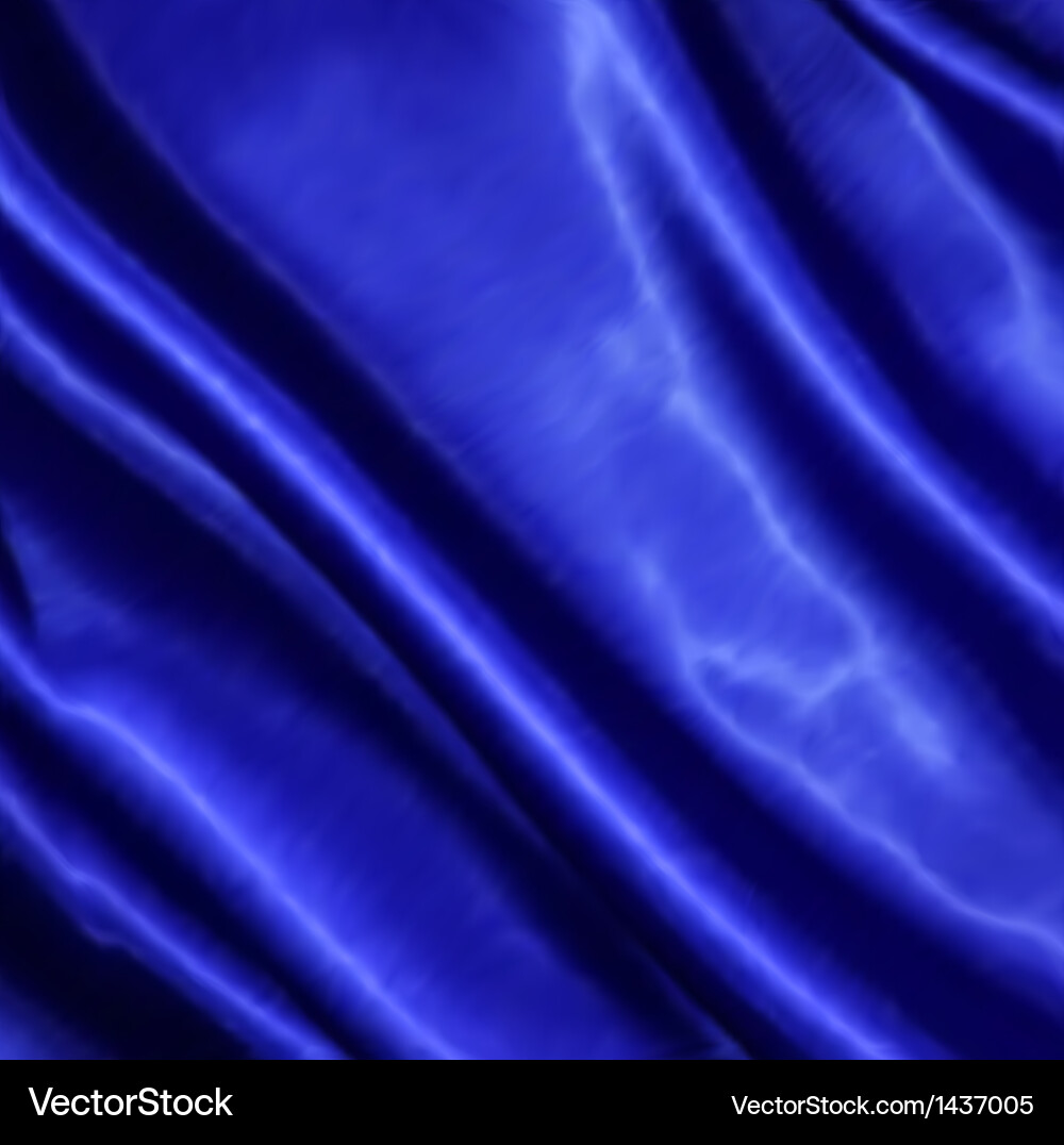 Blue Satin Fabric Texture Royalty Free Vector Image