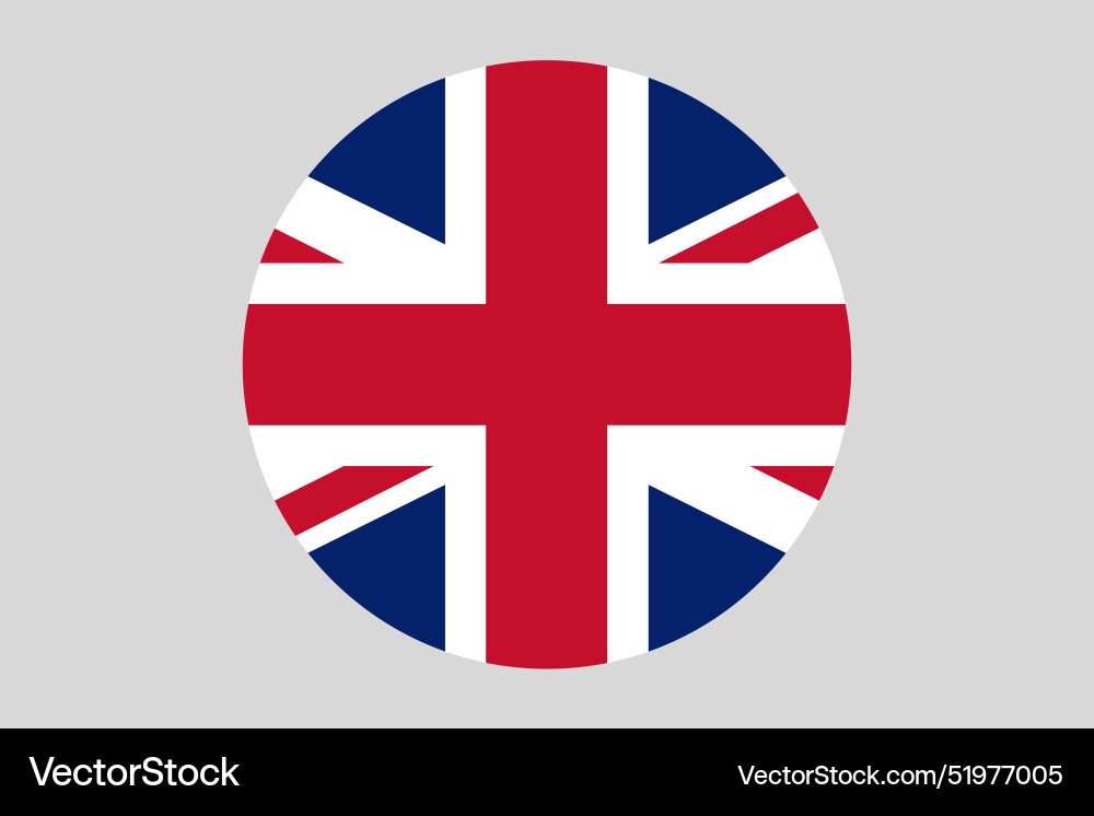 United kingdom flag sign Royalty Free Vector Image