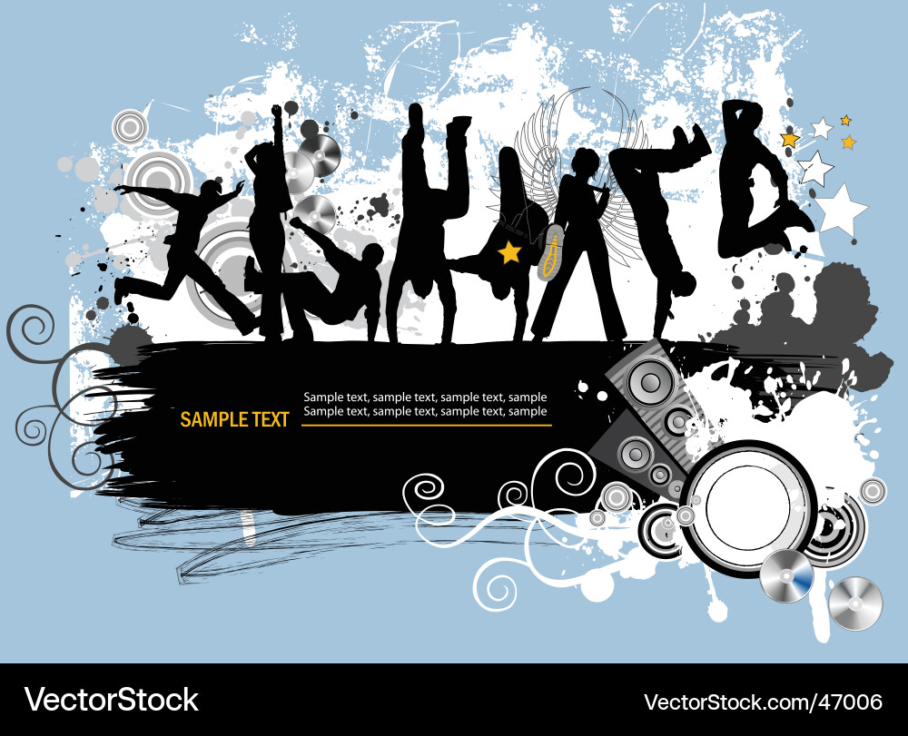 Dance party Royalty Free Vector Image - VectorStock