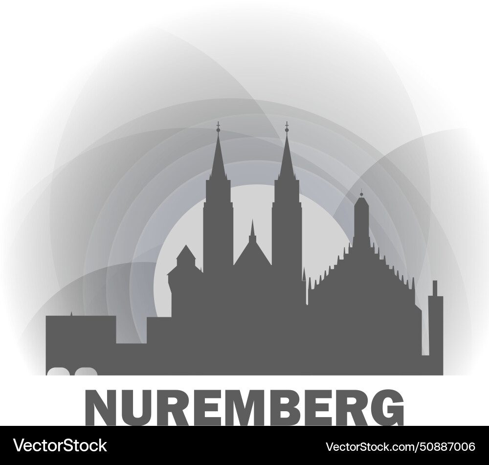 Germany nuremberg Royalty Free Vector Image - VectorStock