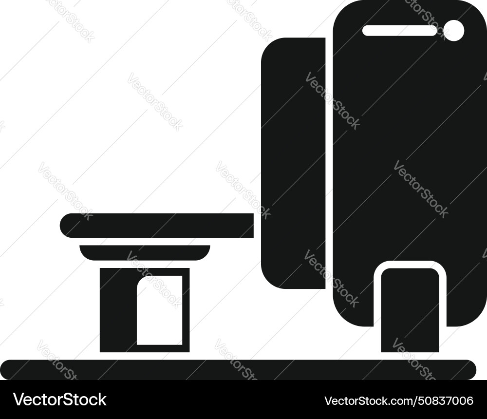 Magnetic resonance tomography icon simple Vector Image