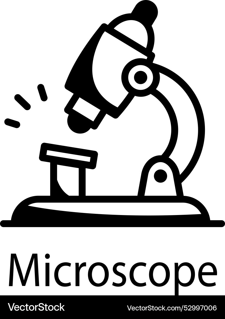 Microscope Royalty Free Vector Image - VectorStock