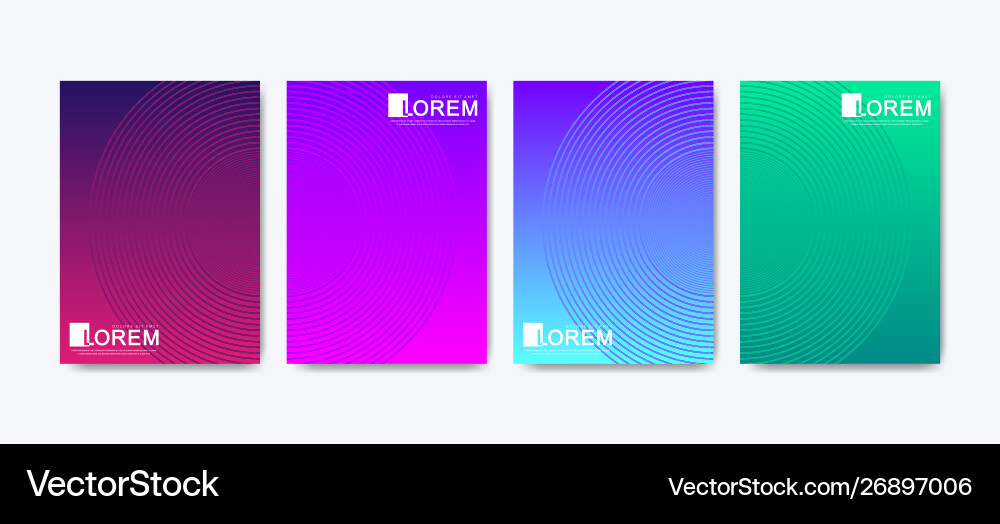 Modern colorful abstract gradient lines pattern Vector Image