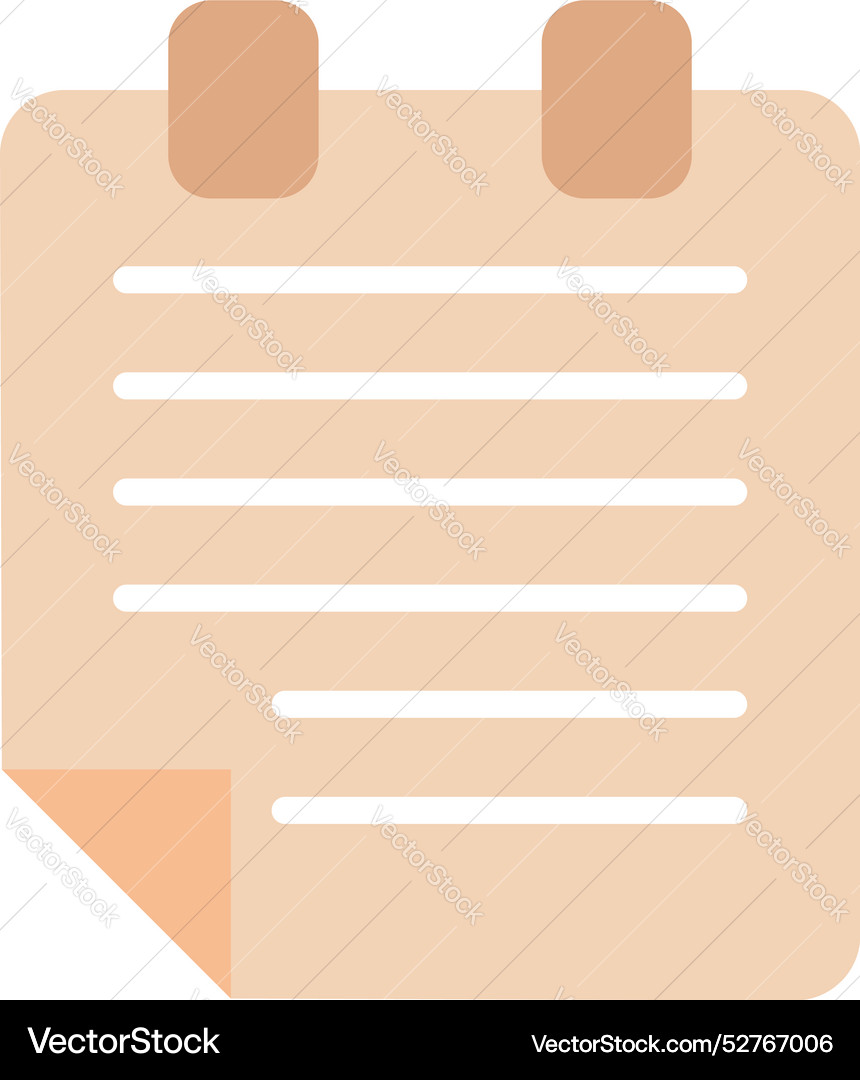Notepad icon design Royalty Free Vector Image - VectorStock