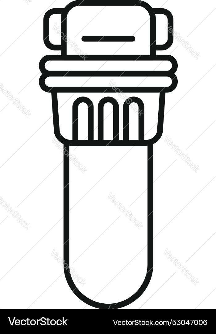 Water filter cartridge replacing for home Vector Image