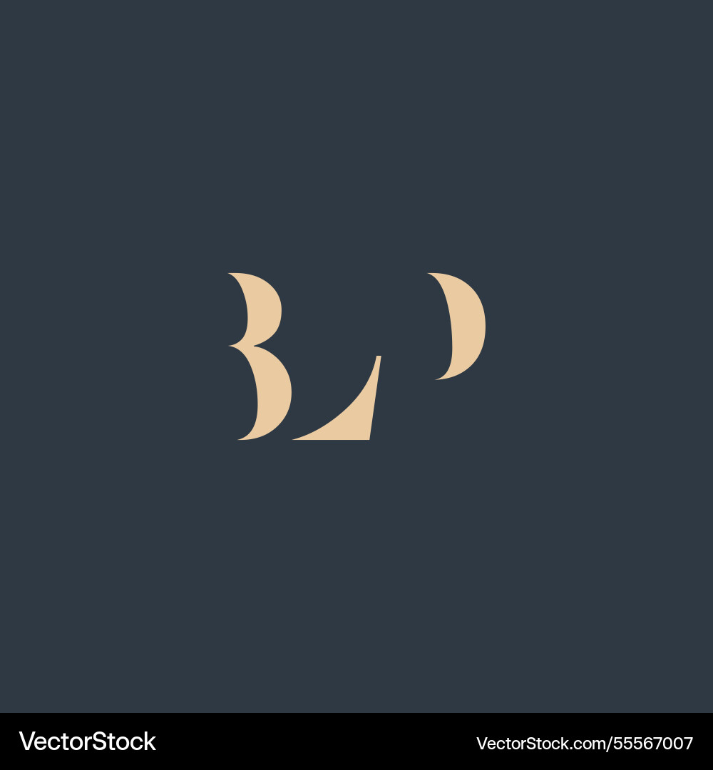 Blp abstract letter logo Royalty Free Vector Image