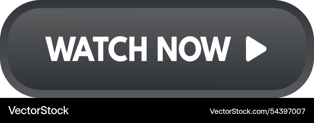 Watch now - black button isolated Royalty Free Vector Image