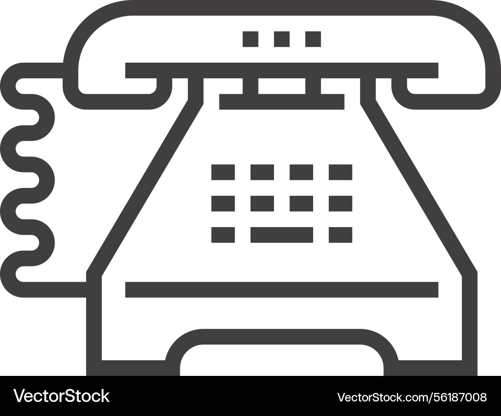 Direct marketing flat line web icon Royalty Free Vector