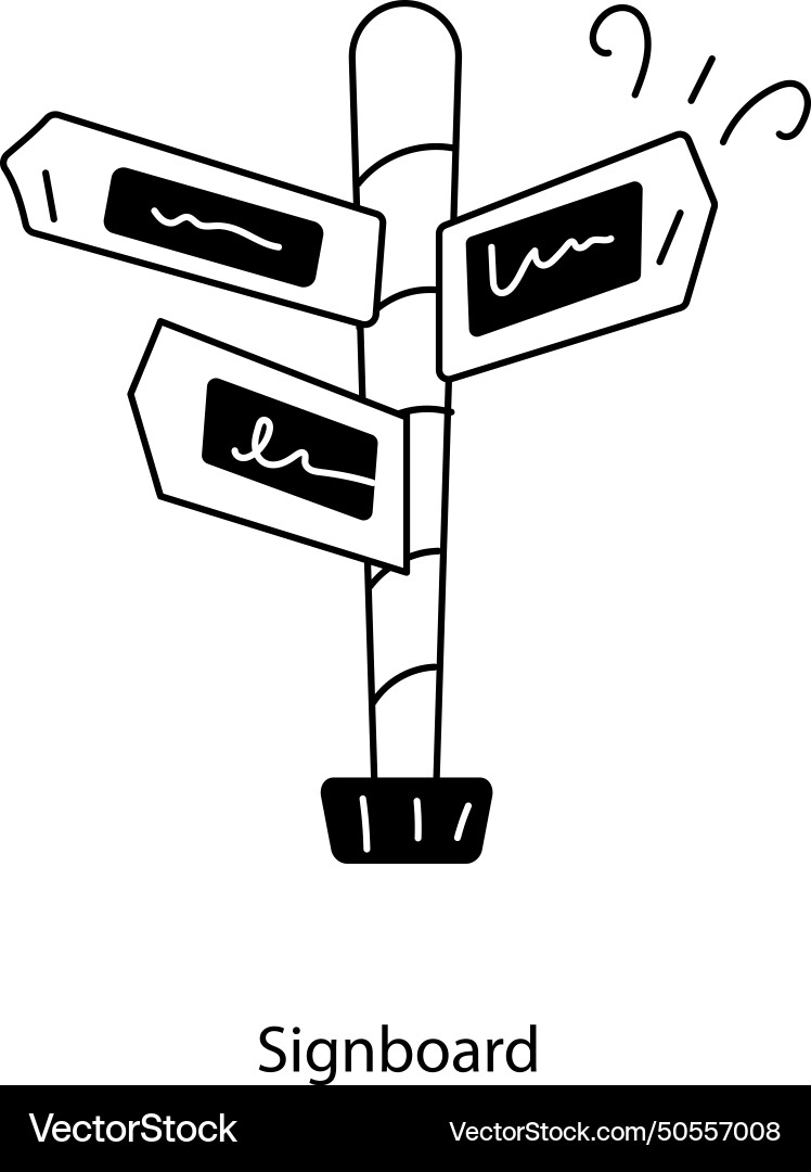 Signboard Royalty Free Vector Image - VectorStock