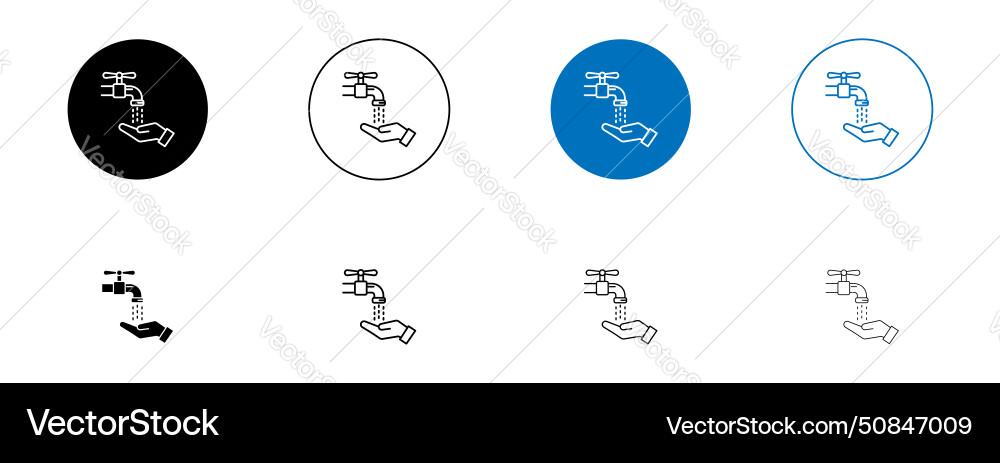 Ablution icon set ramadan wudhu symbol islamic Vector Image