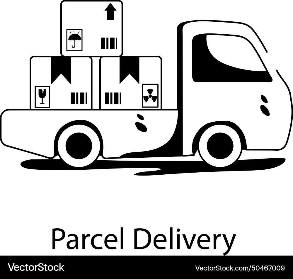 Parcel delivery Royalty Free Vector Image - VectorStock